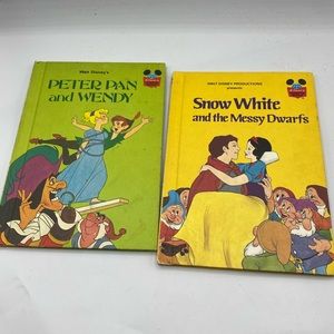 Disney | Accents | Vintage Snow White And Peter Pan Walt Disneys ...